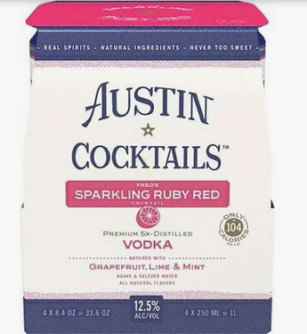 Austin Cocktails Sparkling Ruby Red 4pk 250ml – Siesta Spirits