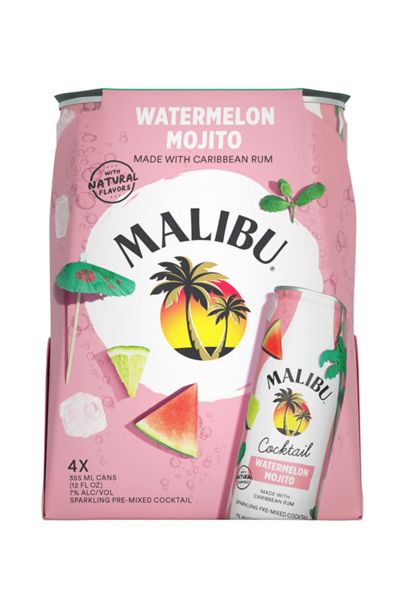 Malibu Watermelon Mojito 4PK – Siesta Spirits